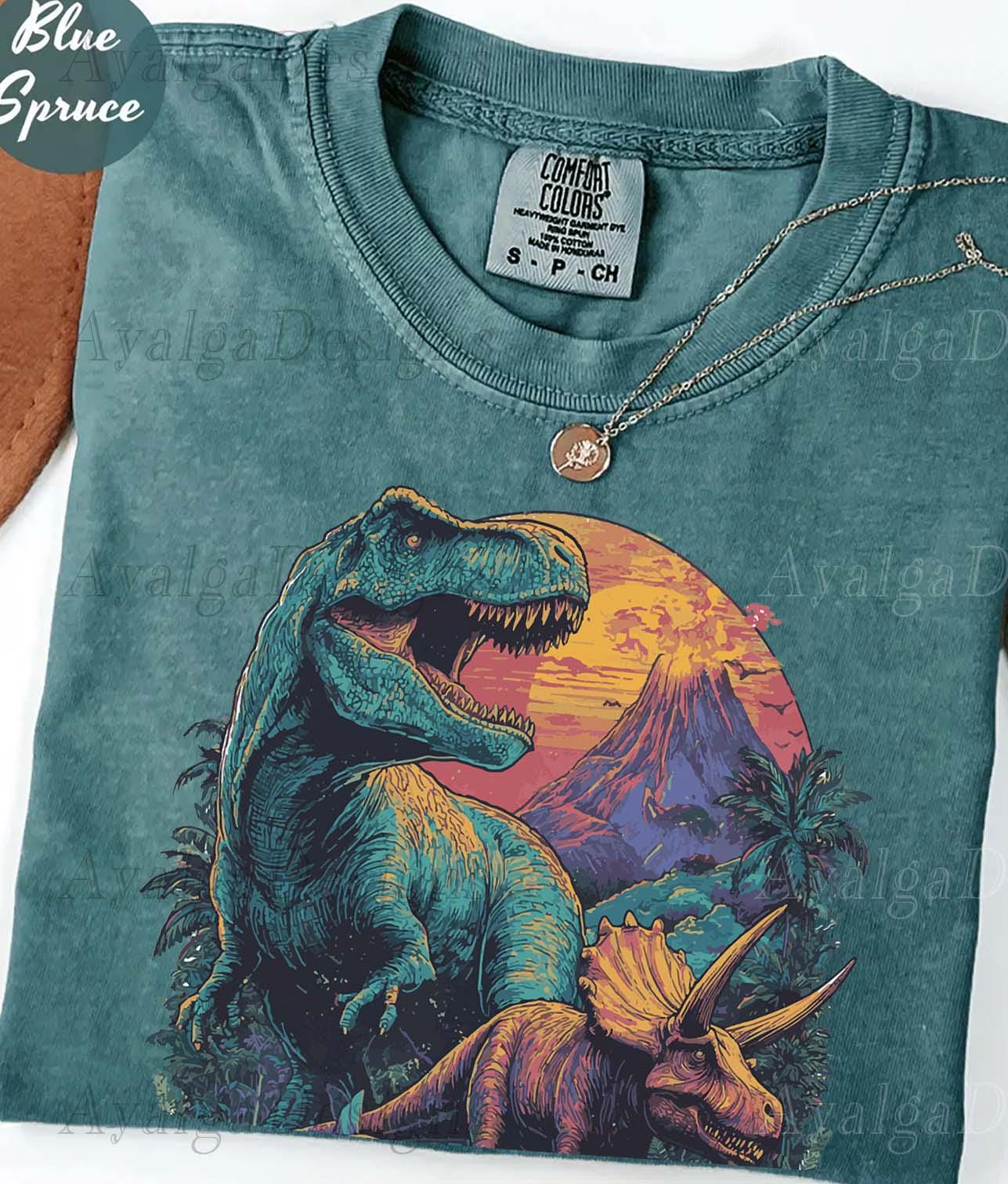Vintage Jurassic Dinosaur 90s Graphic Comfort Colors, Retro T-rex ...