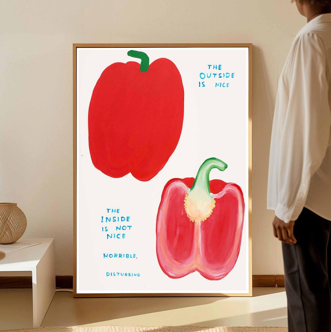 The Outside is Nice the Inside is Not Nice Horrible Disturbing Print ...