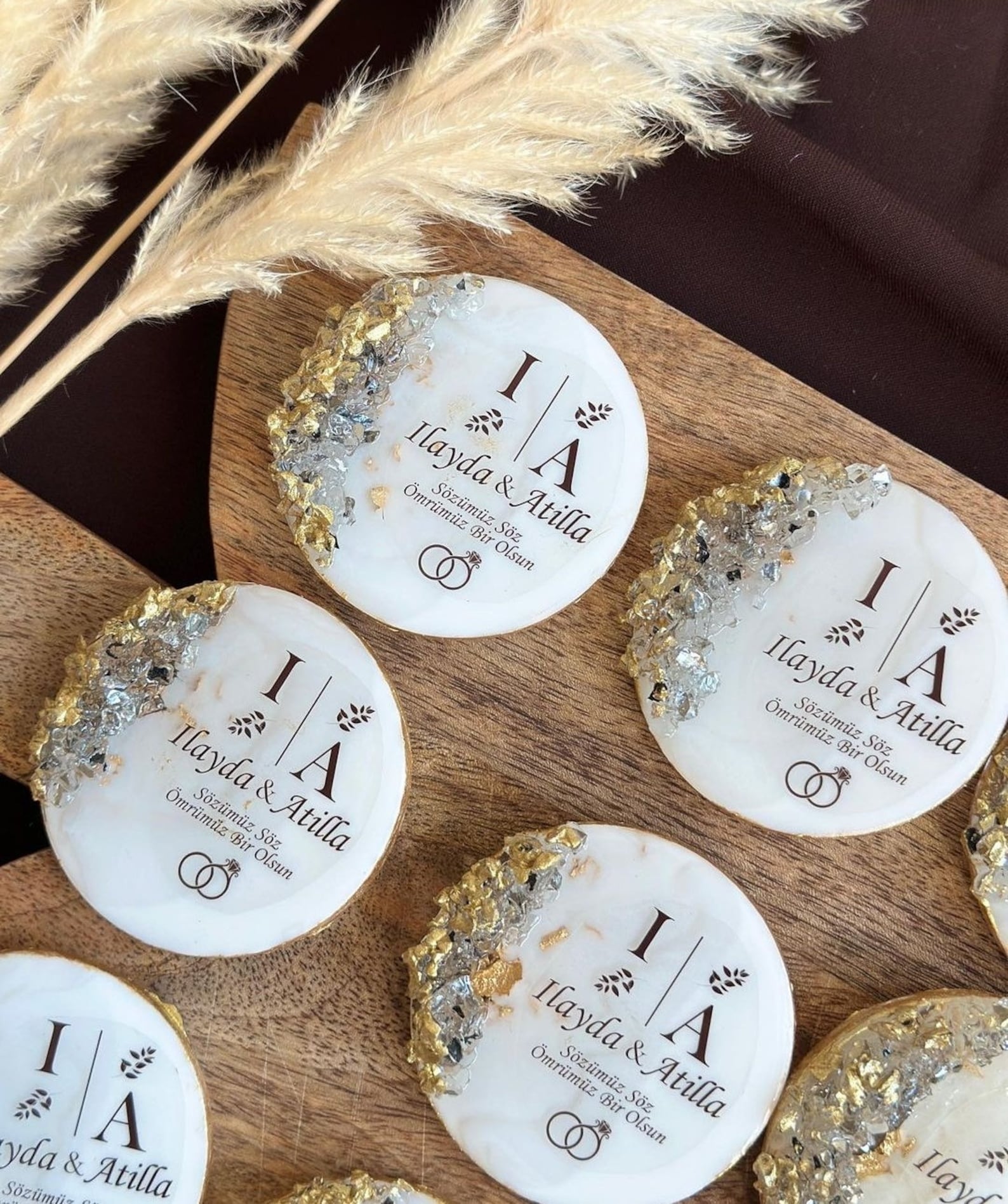 Royal Blue Stone Wedding Magnet, Wedding Favors, Epoxy Magnet ...