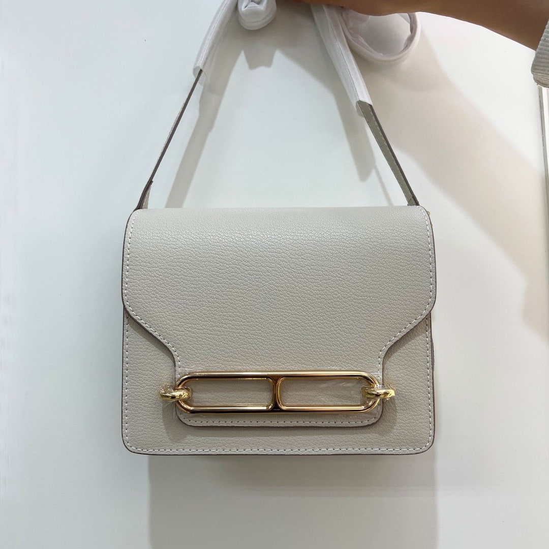 Genuine Leather Tofu Bag Trendy High-end Crossbody - Etsy