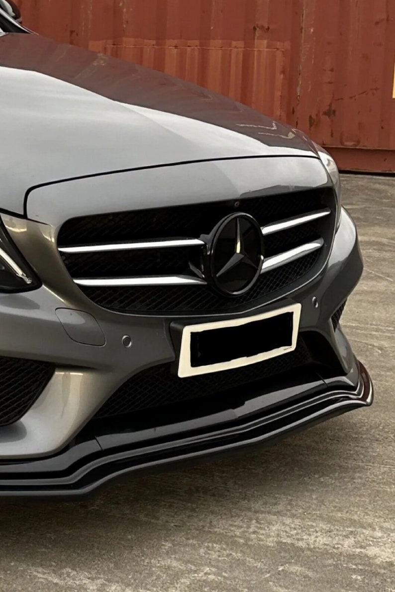 For Mercedes Benz Gloss Black Grill Star Badge Logo A C Class W176 W205 ...