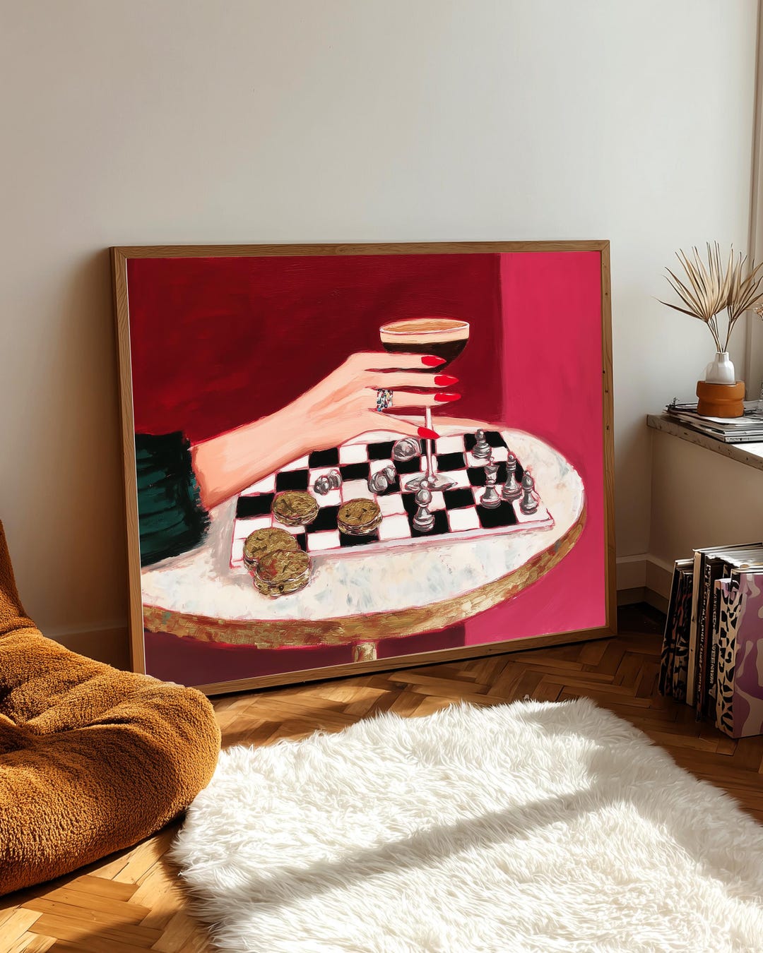 Espresso Martini Chess Art Print | Lucky You Wall Art Gallery ...