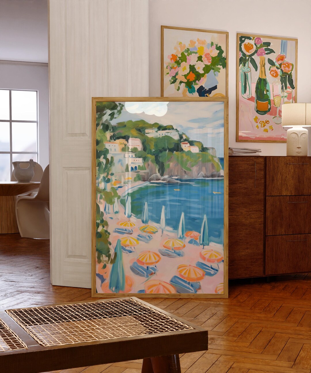 Coastal Cowgirl Decor Seashell Art Beachy Room Decor Surf Poster