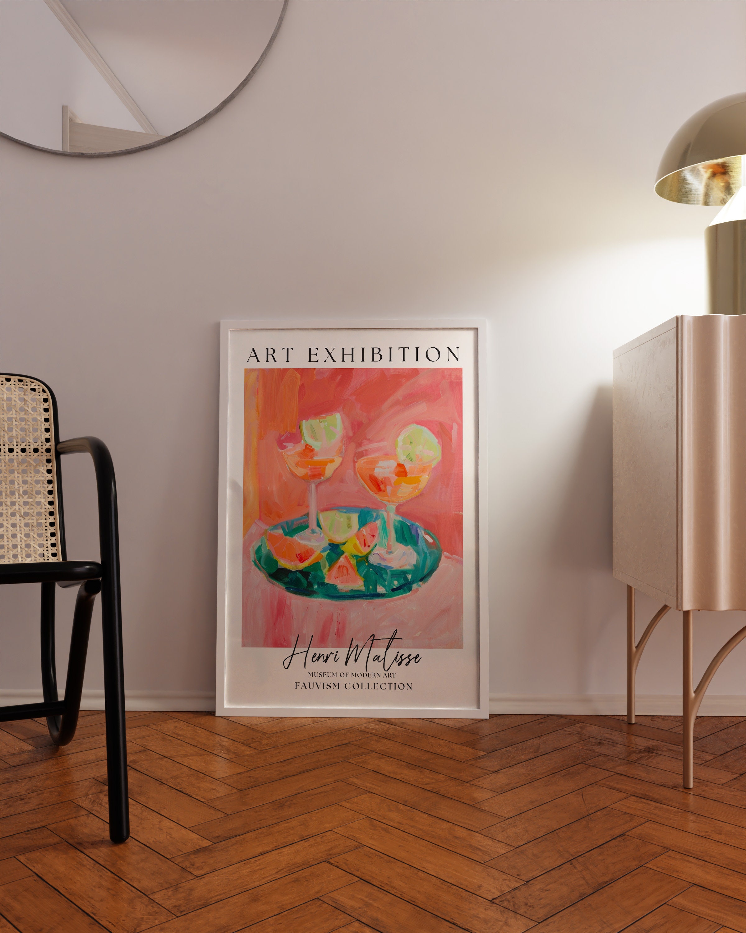 Matisse Champagne Art Poster, Bar Print, Restaurant Wall Art, Kitchen ...