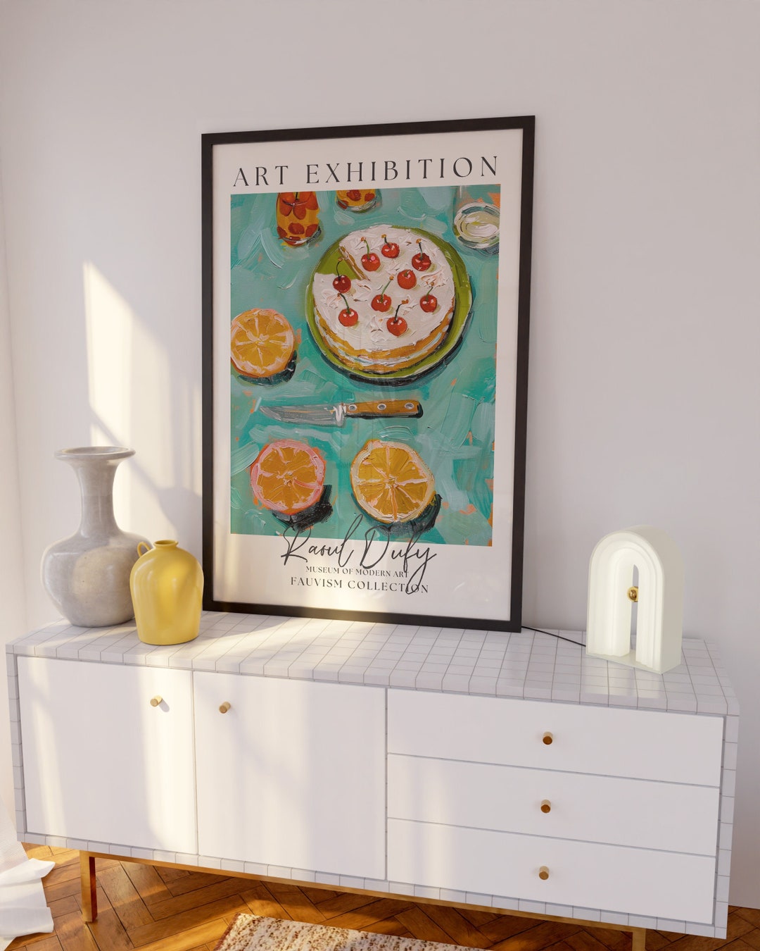 Retro Cake Wall Art, Vintage Bakery Wall Decor, Maximalist Kitchen ...