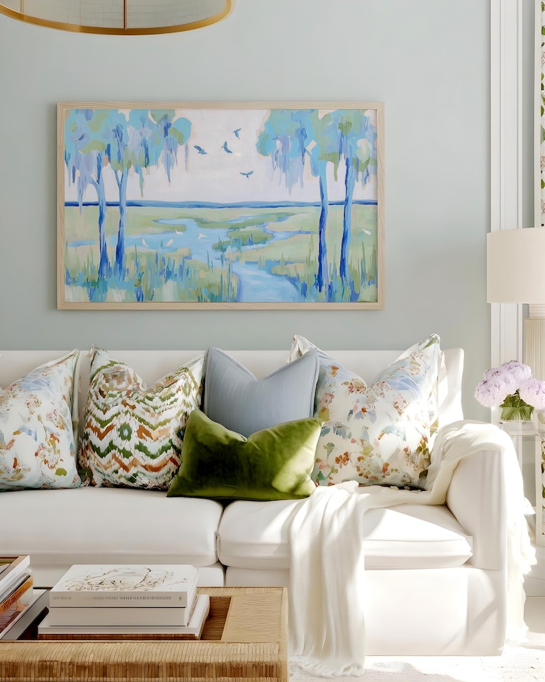 Charleston Marsh Wall Art Print, Lowcountry Coastal Landscape Decor ...