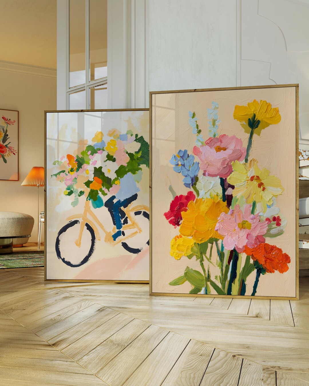 Expressionist Flower Bouquet Art Print: Fauvist Floral Wall Decor - Etsy