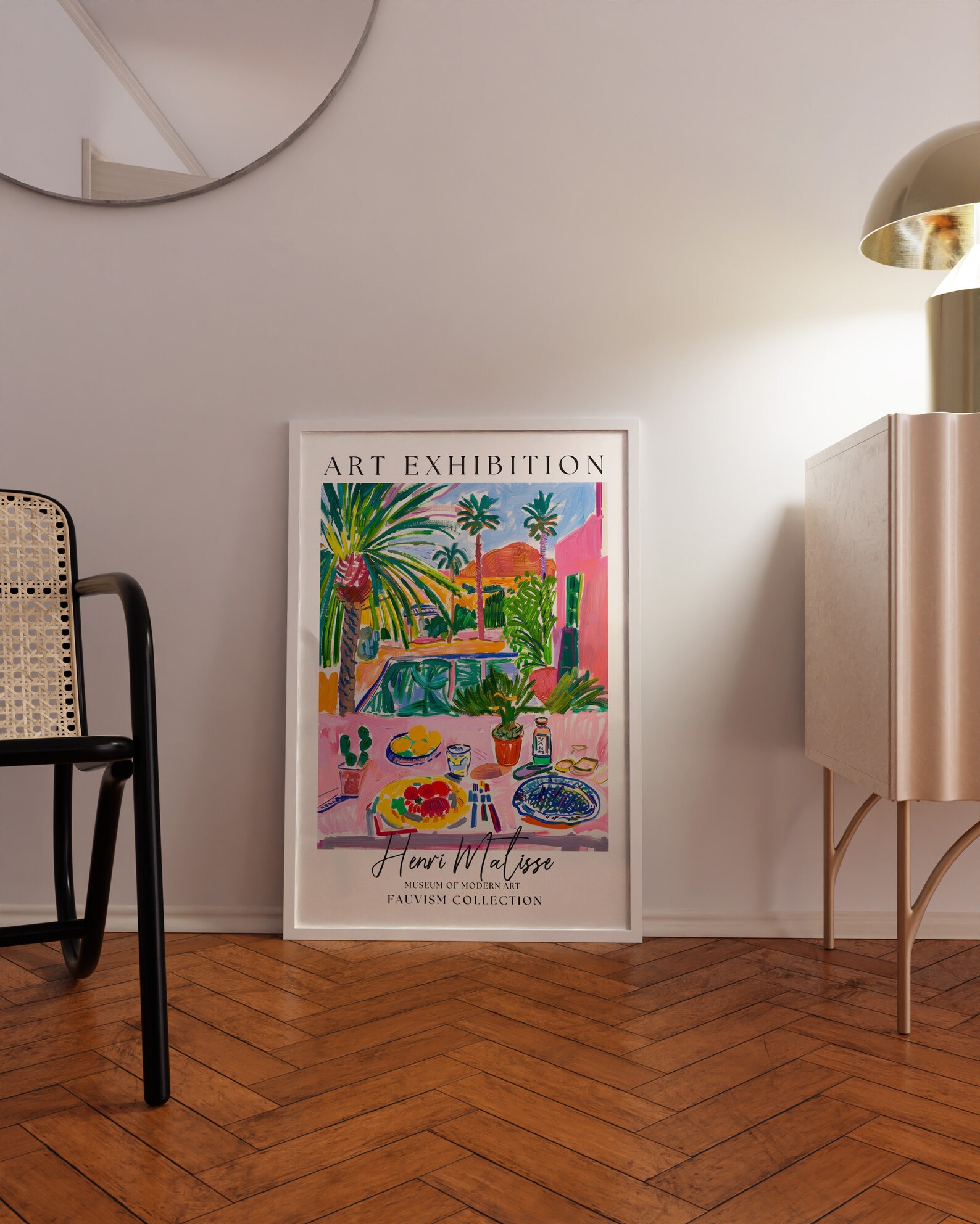 Coastal Eclectic Print, 70s Wall Print, Matisse Summer House Poster ...