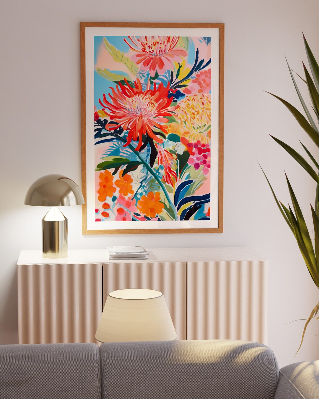 Eclectic Dopamine Art Decor, Summer House Poster, Trendy Maximalist ...