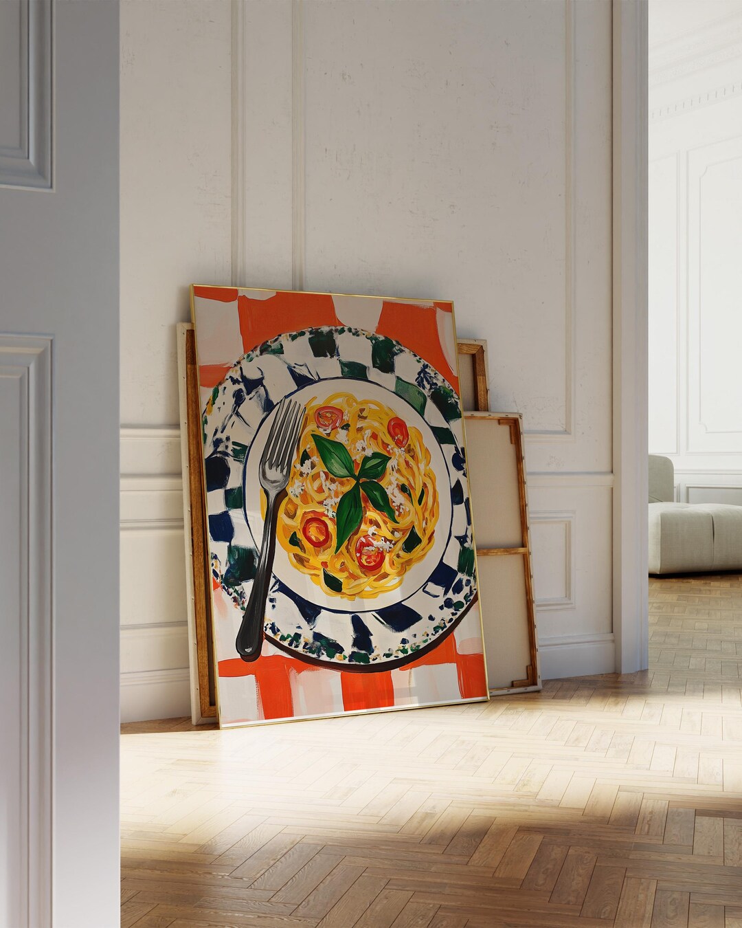 More Spaghetti Print, Retro Diner Poster, Bistro Dining Pasta Posters ...