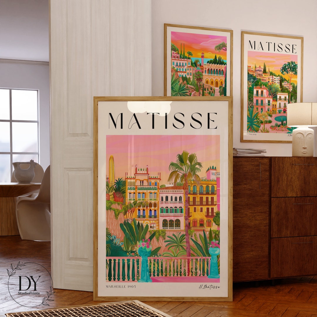 Set of 3 Prints Henri Matisse Landscape Print, Colorful Wall Art ...