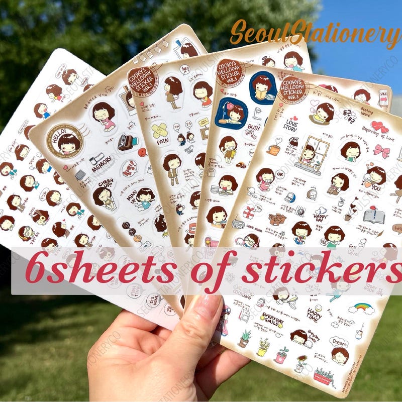Sticker Sheet Pack Korean - Etsy