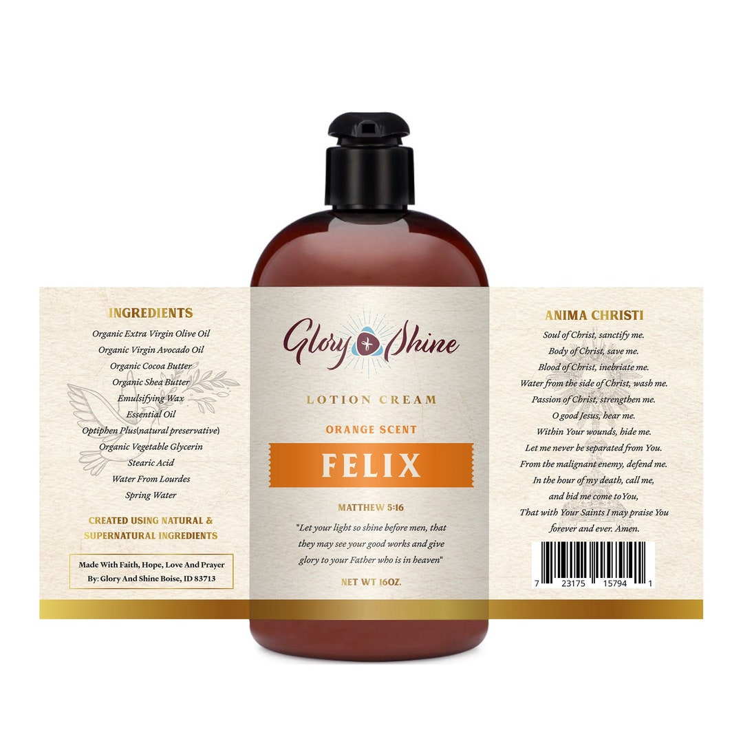 Felix Lotion Cream Catholic Made Orange Scented - Etsy