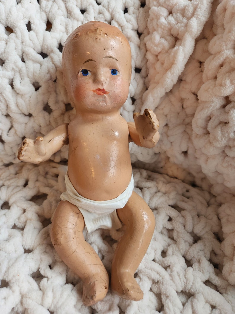 Vintage Composition Jointed 8 Inch Doll - Etsy