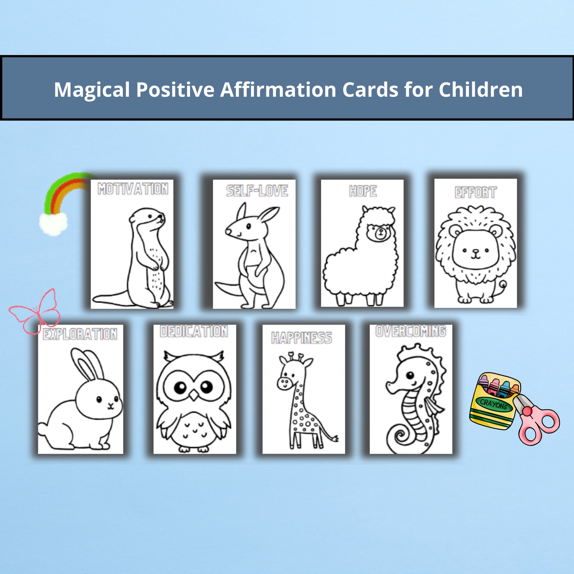 Magical Positive Affirmation Cards for Kids, Instant Download and ...