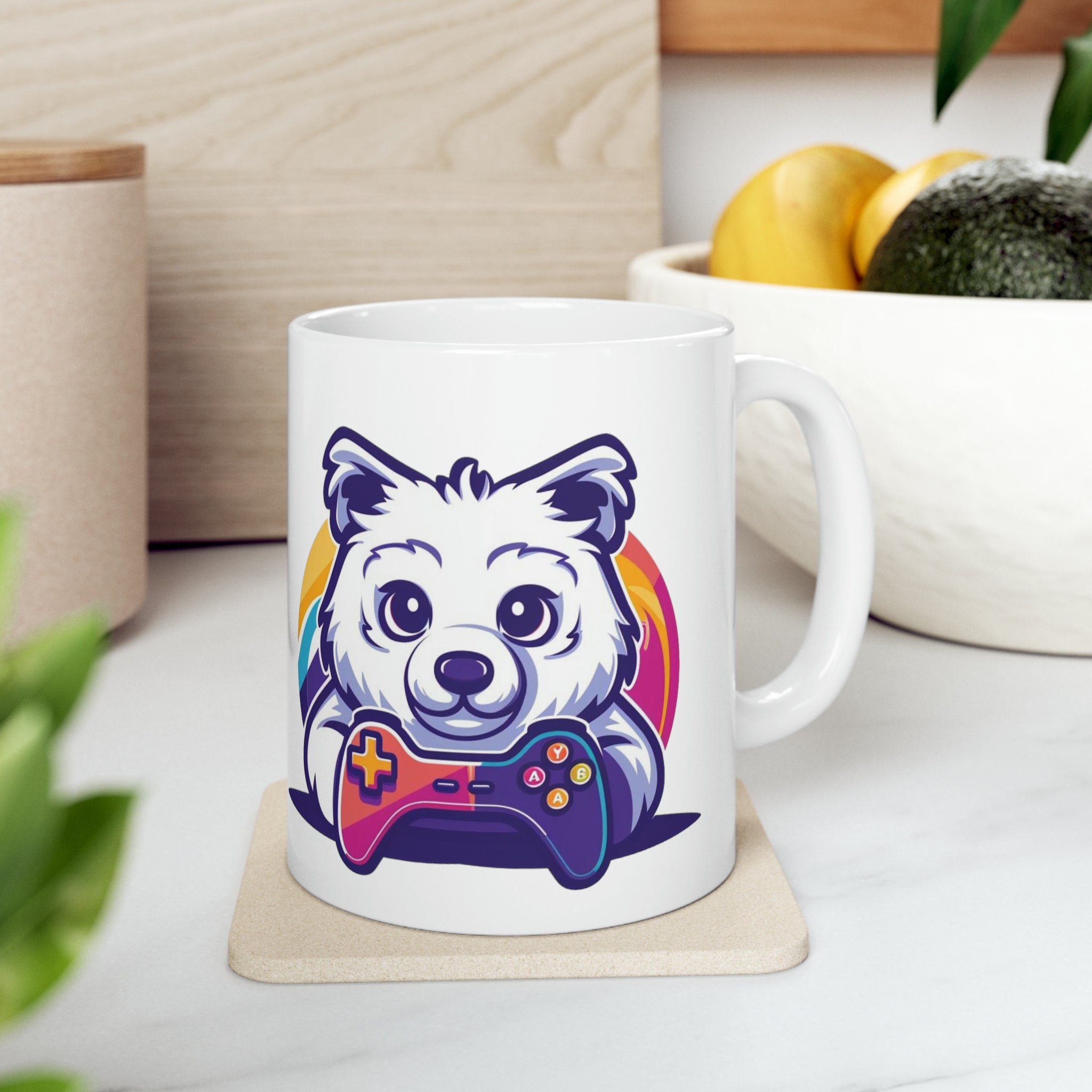 Gamer Bear / Gamer Mug / Dominate Your Games With Style / Special Gift ...