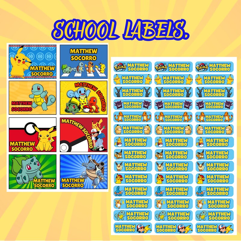 Custom Pokemons Stickers - Etsy