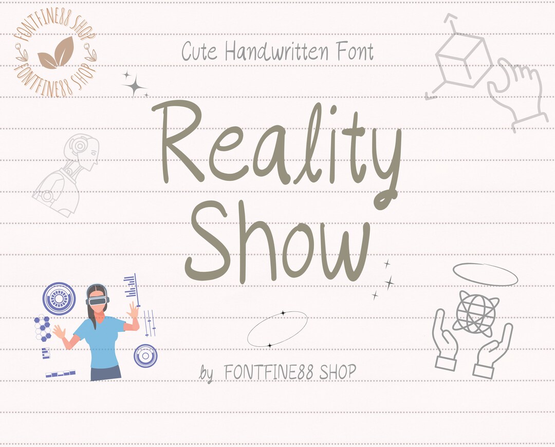Cute Handwriting Font, Neat Handwritten Font, Simple Font, Note Taking ...