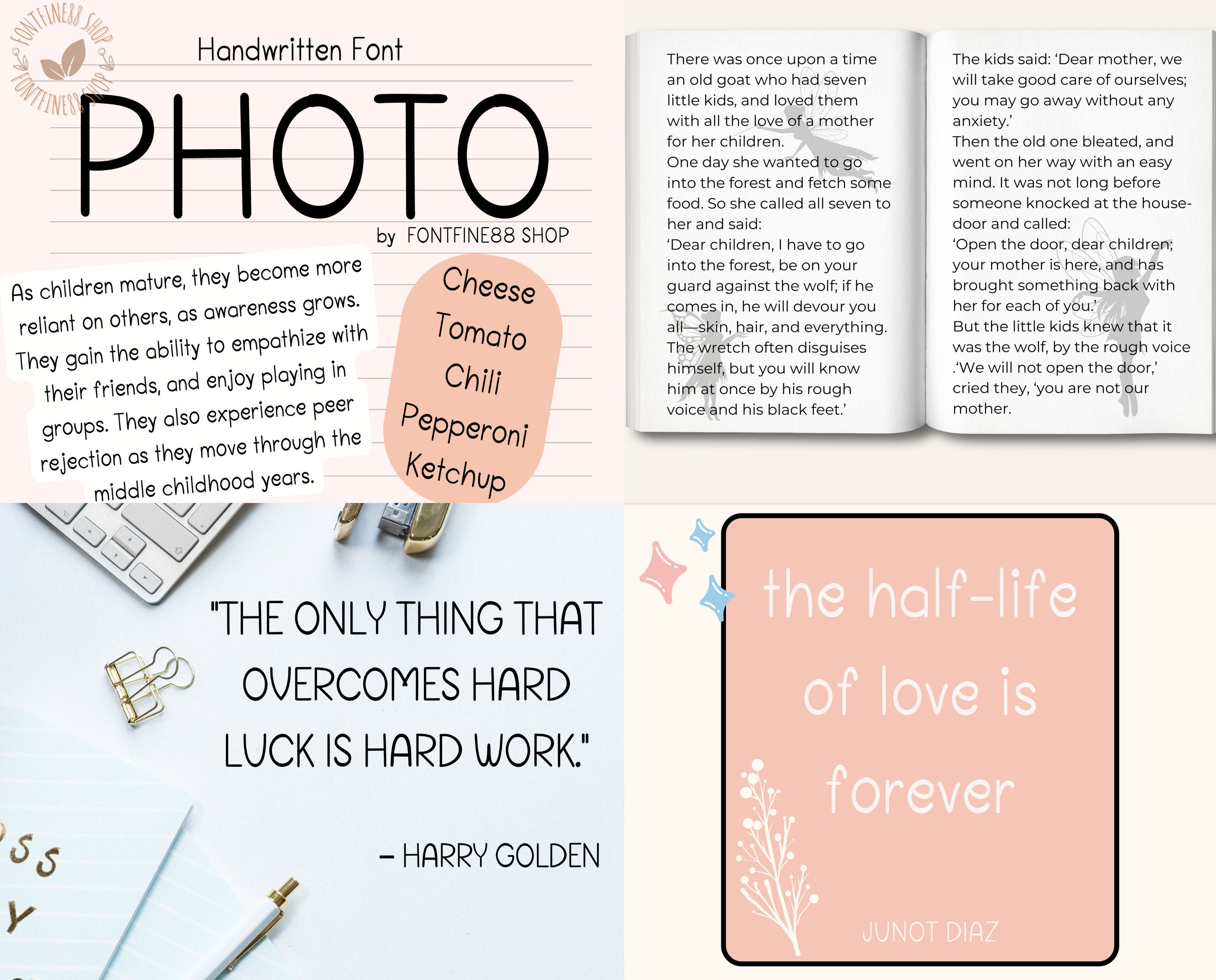12 Font Bundle Handwritten Font Goodnotes Simple Font Study Digital ...