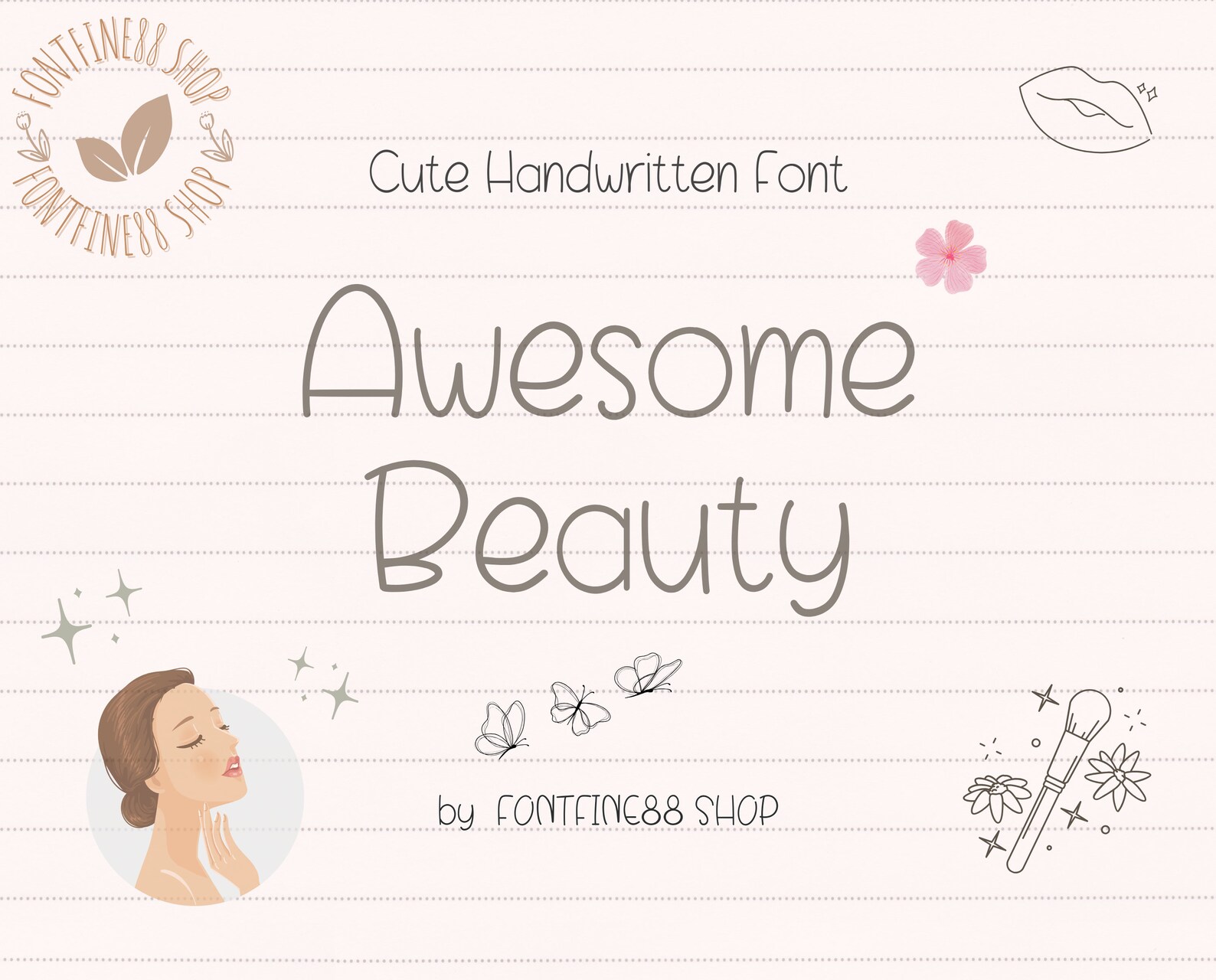 Handwritten Font for Goodnotes Simple Font Study Digital Note Cute Font ...