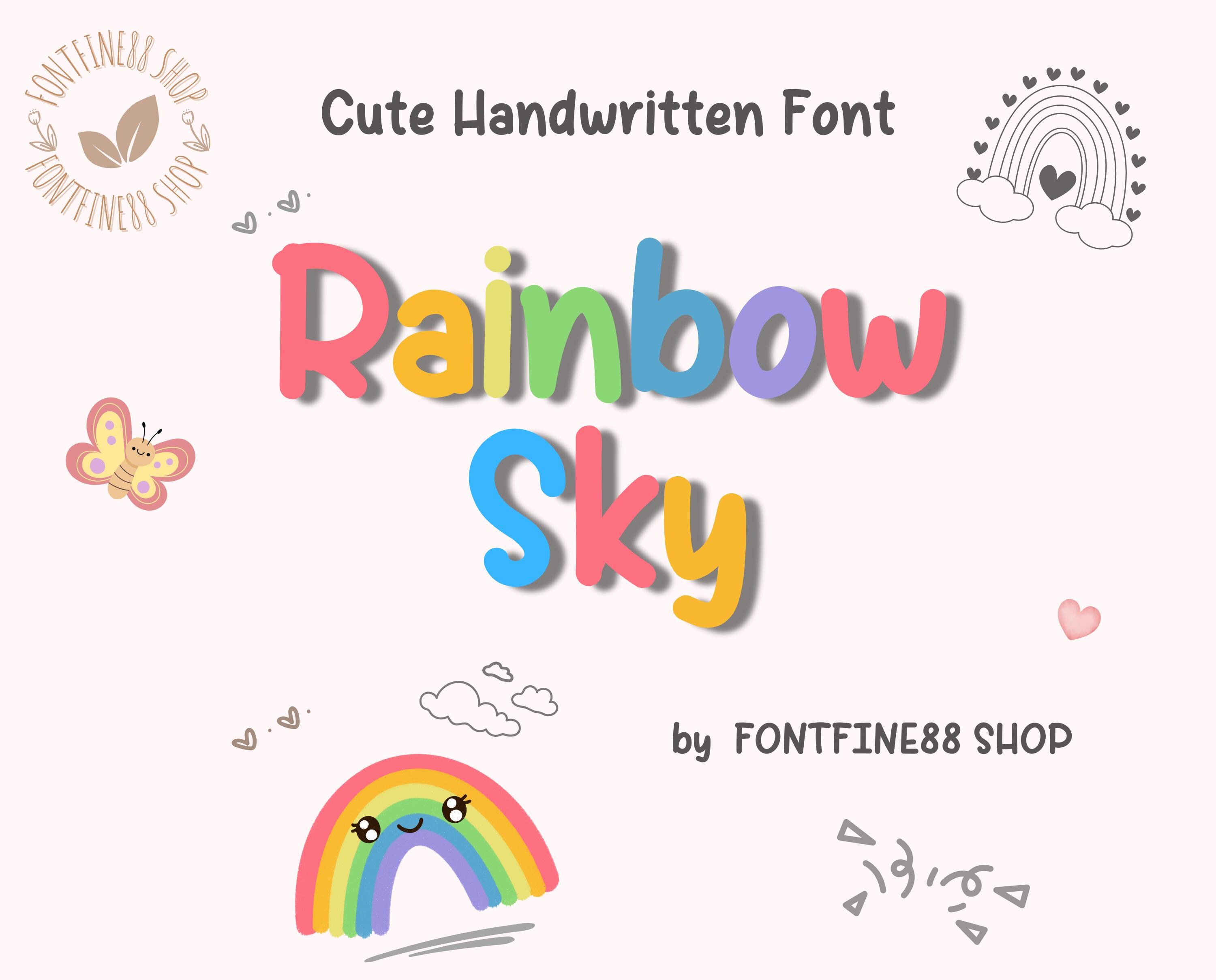 Cute Bold Handwriting Fonts for Goodnotes, Simple Study Digital ...
