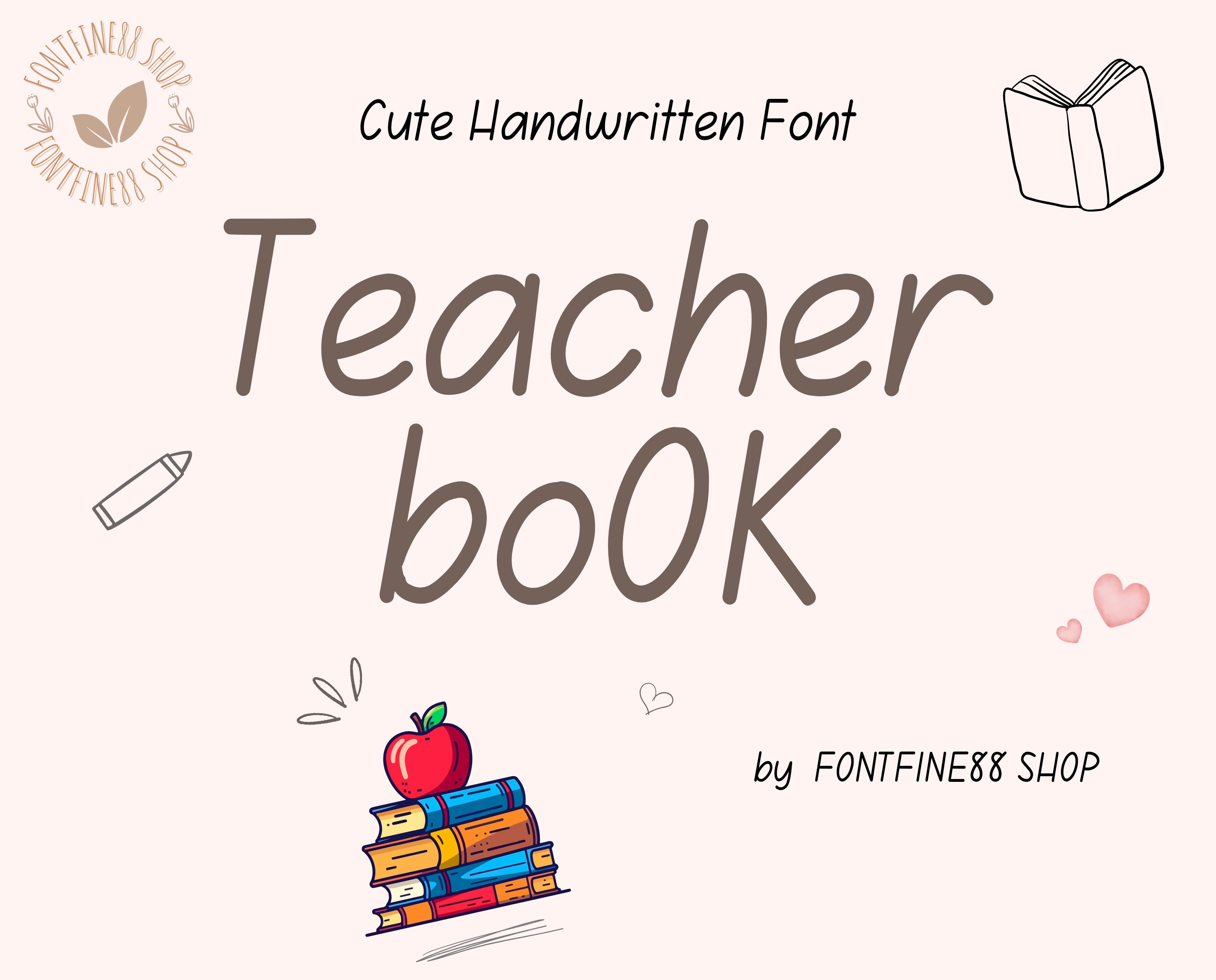 Teacher Note, Neat Handwritten Font for Digital Planner and Student ...