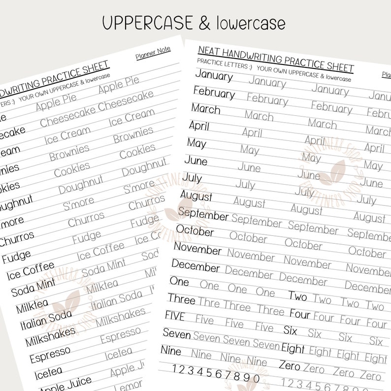 Handwriting Practice Worksheets, Printable Handwriting Workbook ...