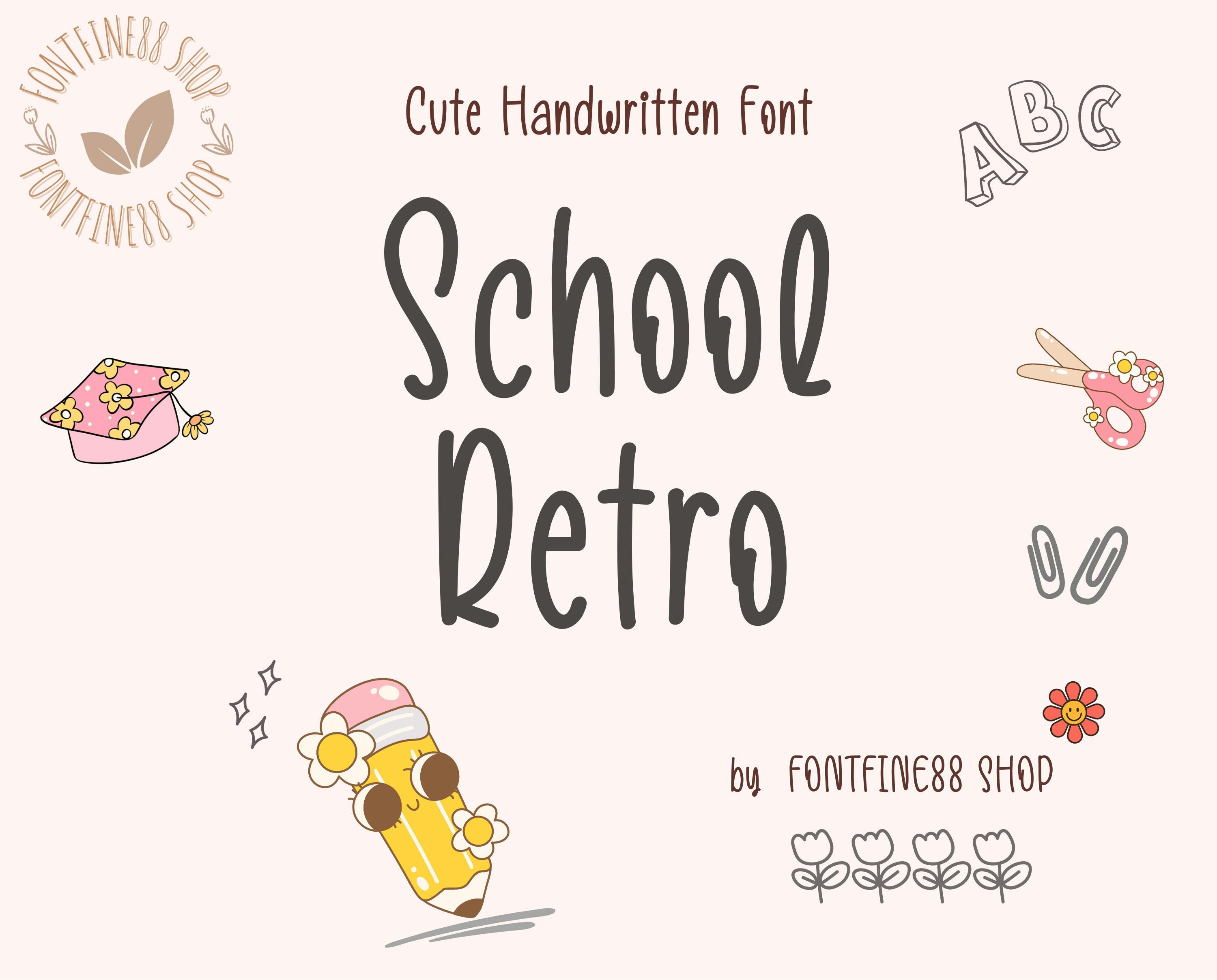 Cute Handwriting Font for Goodnotes, Neat Handwritten Font Cursive ...