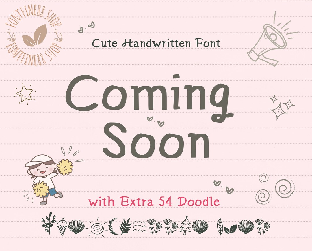 Handwritten Font, Cute Font, Study Font, Digital Note Taking Font ...