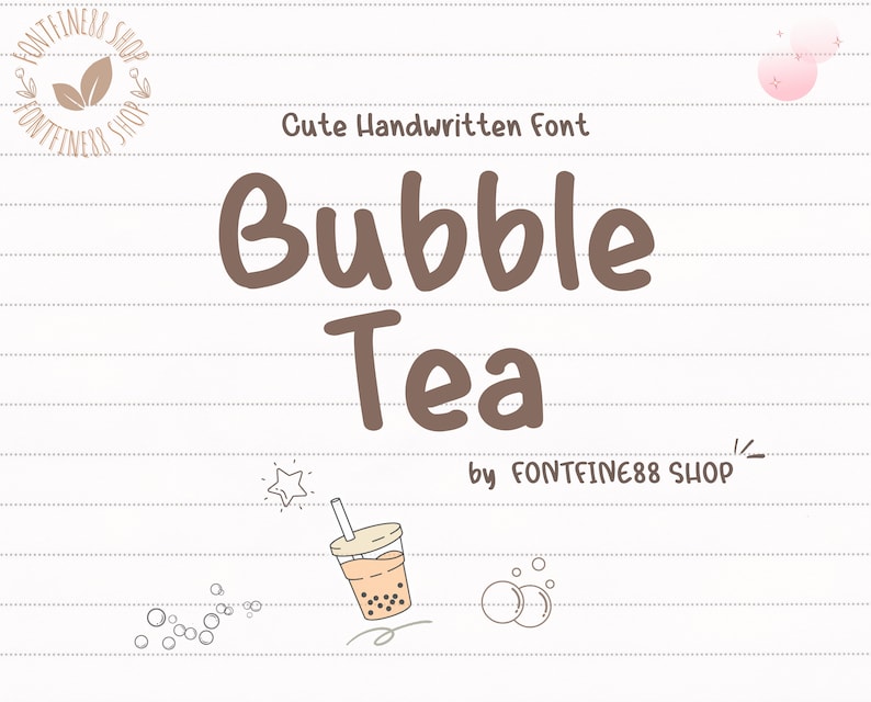Cute Handwriting Font, Lettering Font, Bold Lovely Font, Modern Study ...