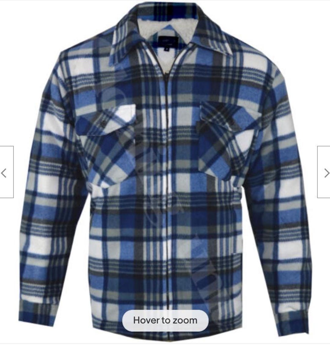 JBC Collection Men's Fleece Sherpa Lined Lumberjack Style Padded ...