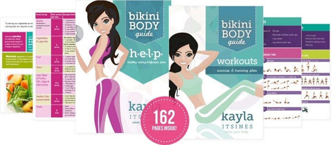 Kayla Itsines Bikini Body Guide (BBG) & HELP Nutritional Guide - Etsy