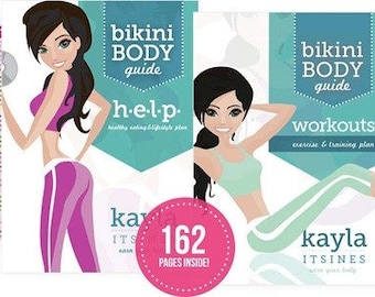 Kayla Itsines Bikini Body Guide, BBG 12 Week Workout Plan AND H.E.L.P ...