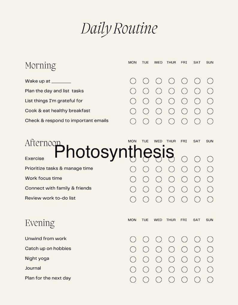 ADHD Daily and Weekly Checklist - Etsy