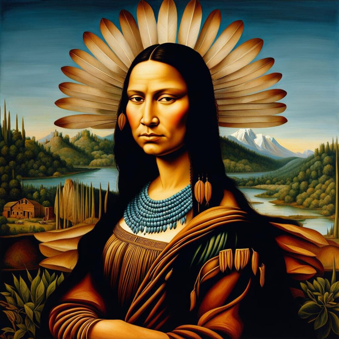 Native Mona Lisa - Etsy