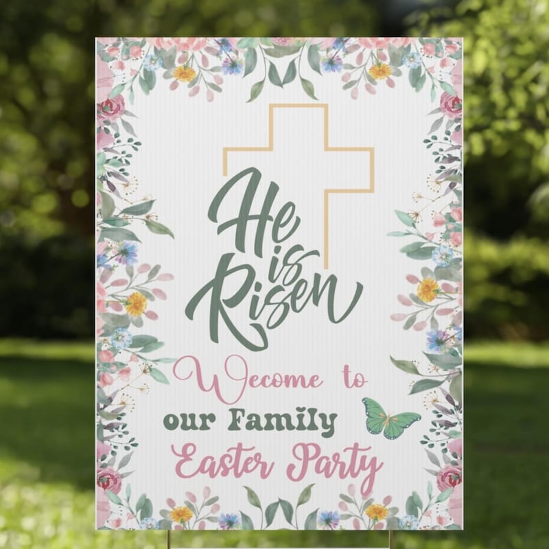 Easter Yard Signs - Etsy