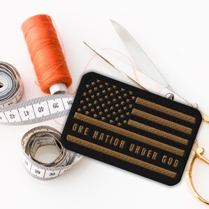 Custom Embroidered Patch, Rectangle Size 3.5 X 2.25 USA Flag Patch ...