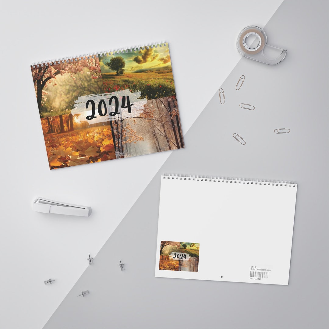 Enchanting Moments: Handcrafted Calendar 2024 Artistic Elegance & Daily ...