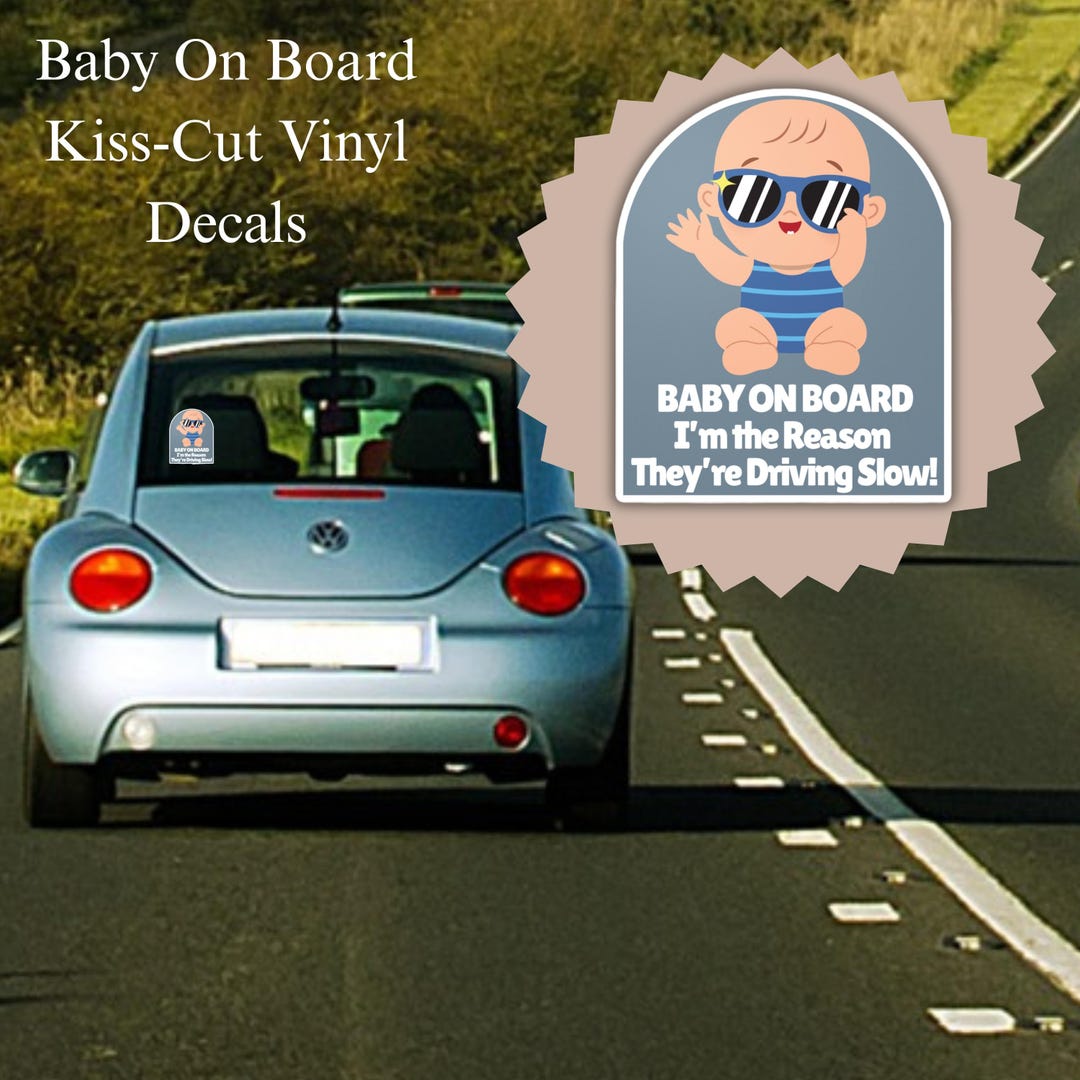 Baby on Board Car Decal, Fun Child Safety Sticker - Etsy
