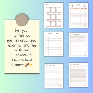 Homeschool Printable Planner, 73 Pg 2024/2025 Student Daily Schedule ...