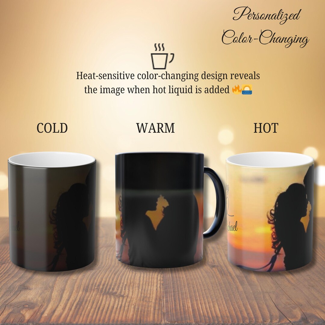 Personalized Color-changing Mug | Romantic Photo Gift - Etsy