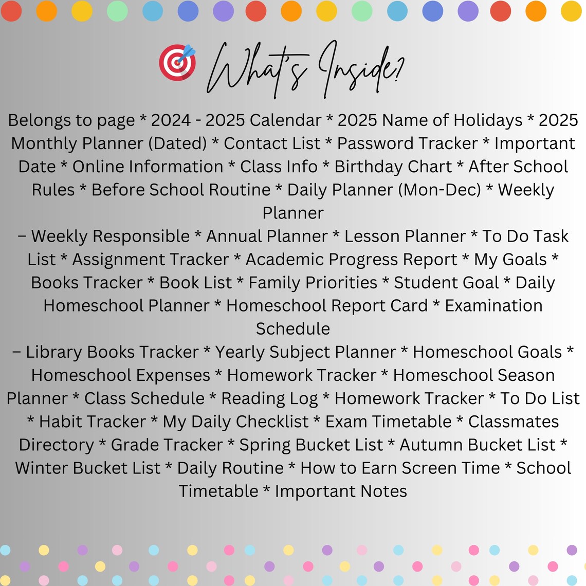 Homeschool Printable Planner, 73 Pg 2024/2025 Student Daily Schedule ...