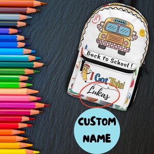 Back to School Ready: Personalized Name Backpack for Students ...