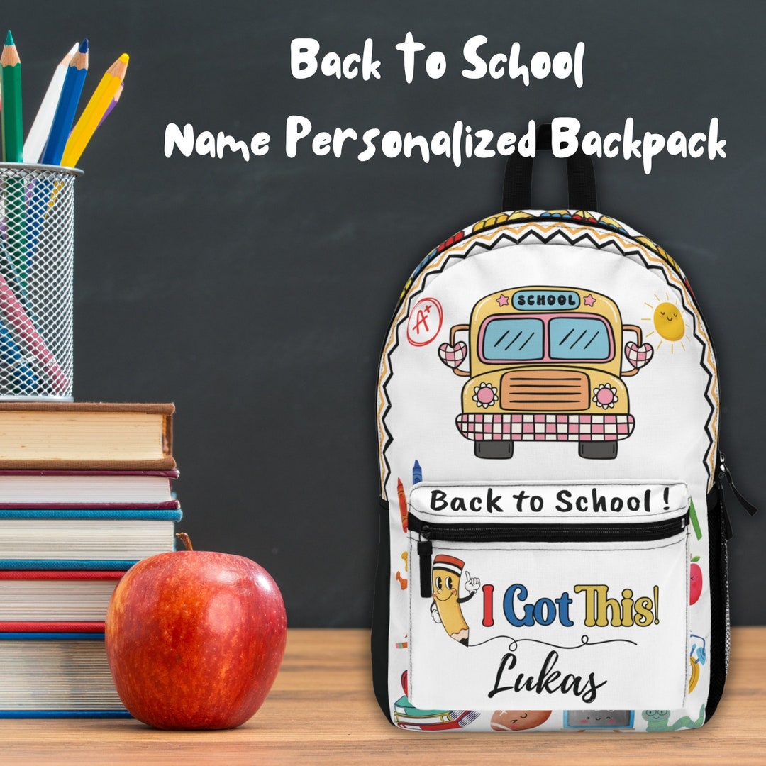 Back to School Ready: Personalized Name Backpack for Students ...