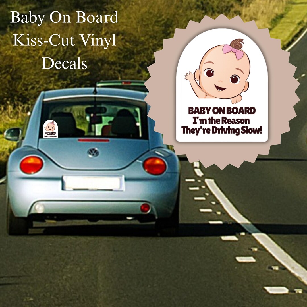 Baby on Board Vinyl Decal, Fun Car Sticker - Etsy