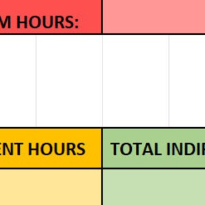 Counselling Practicum Hours Spreadsheet Tracker With Automatic Counting ...