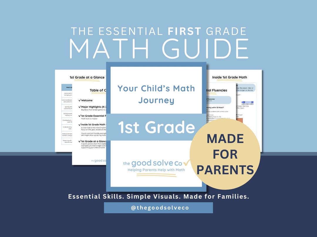 Grade 1 Parent Math Guide | Family-friendly Overview of Key Math ...