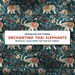 Seamless Patterns of Enchanting Thai Elephants Mystical Tales From the ...