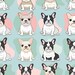 10 Puppies Collection Cute Dogs SEAMLESS PATTERNS Digital Design. Baby ...