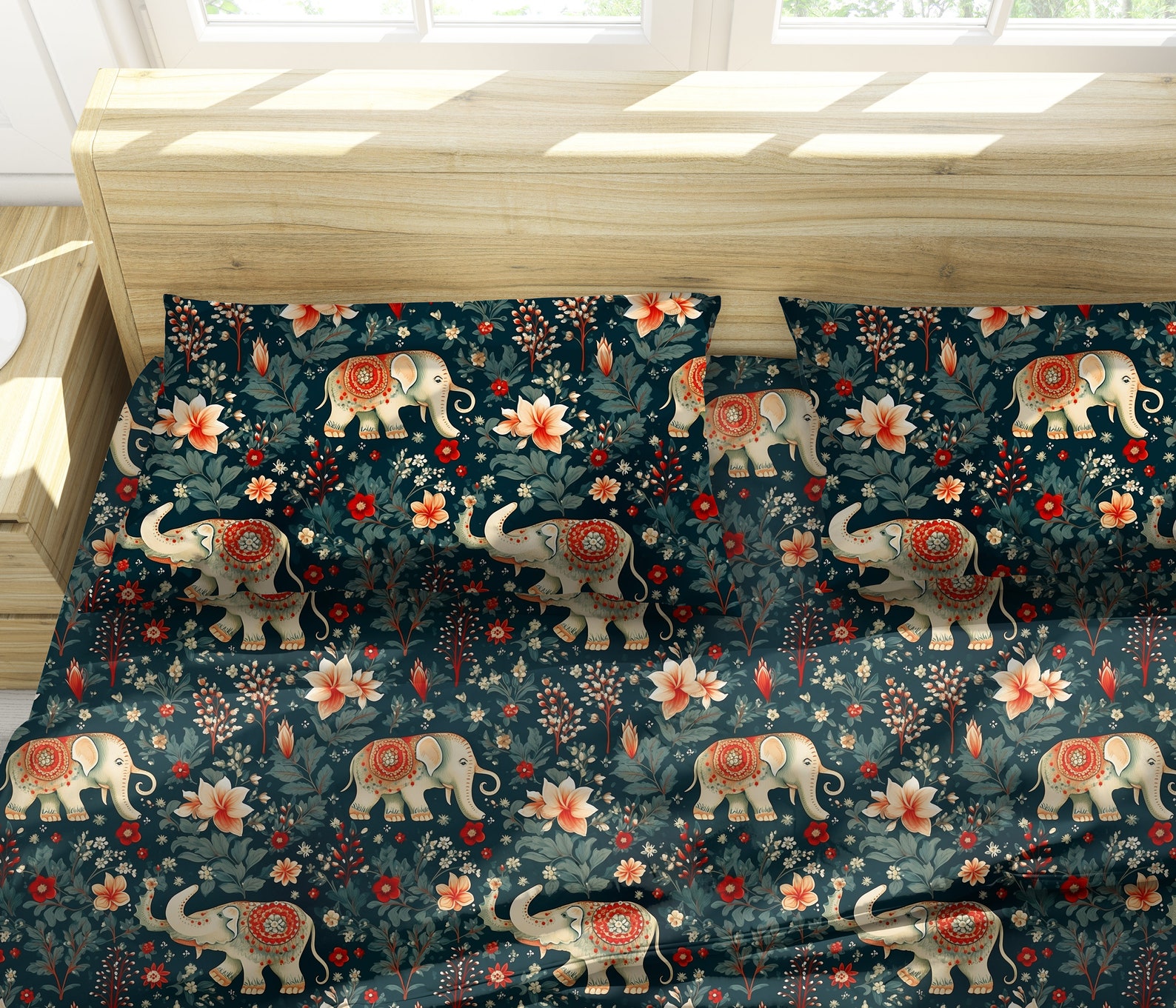 Seamless Patterns of Enchanting Thai Elephants - Mystical Tales From ...